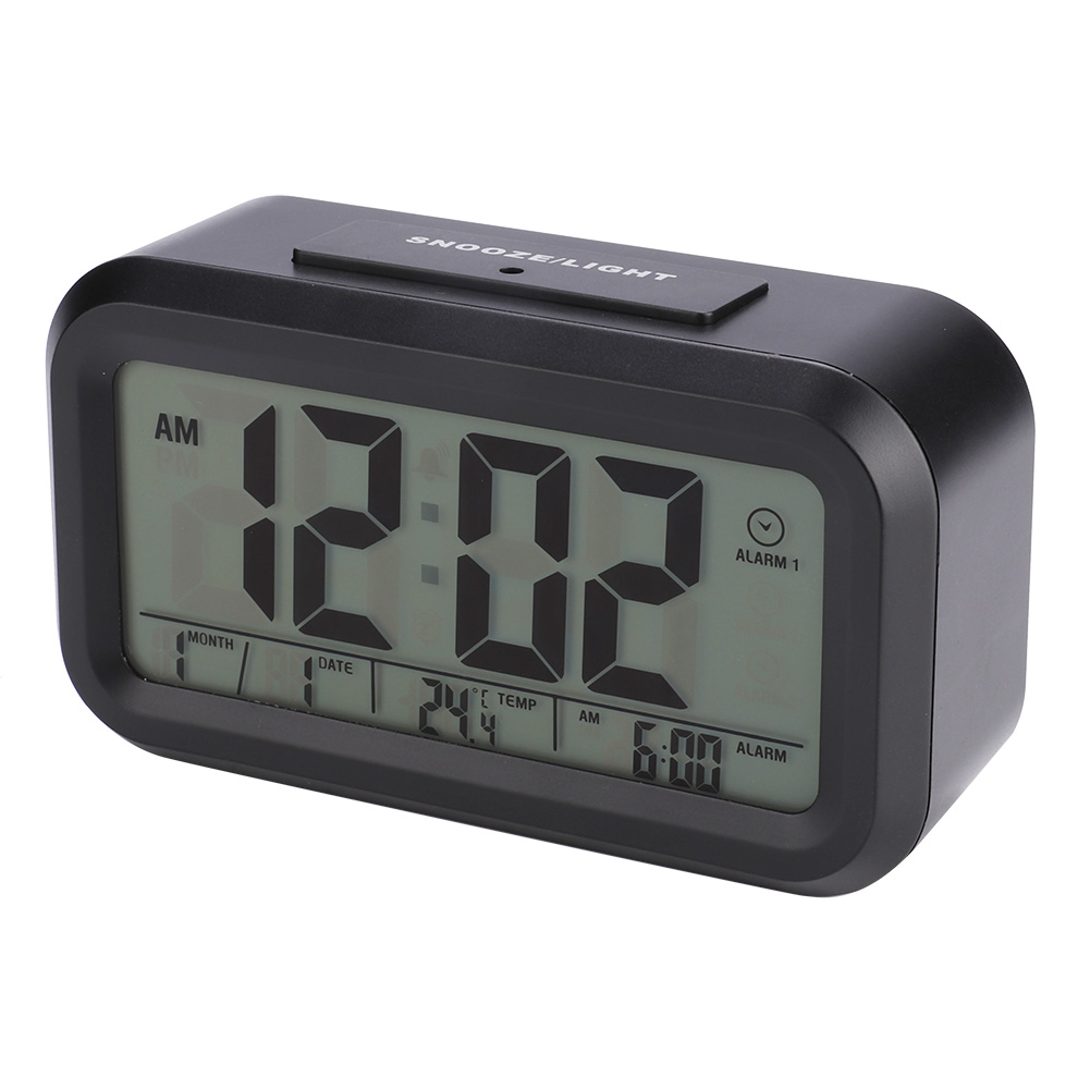 Smart Nightlight Alarm Clock Digital Snooze Electronic Large Time ...