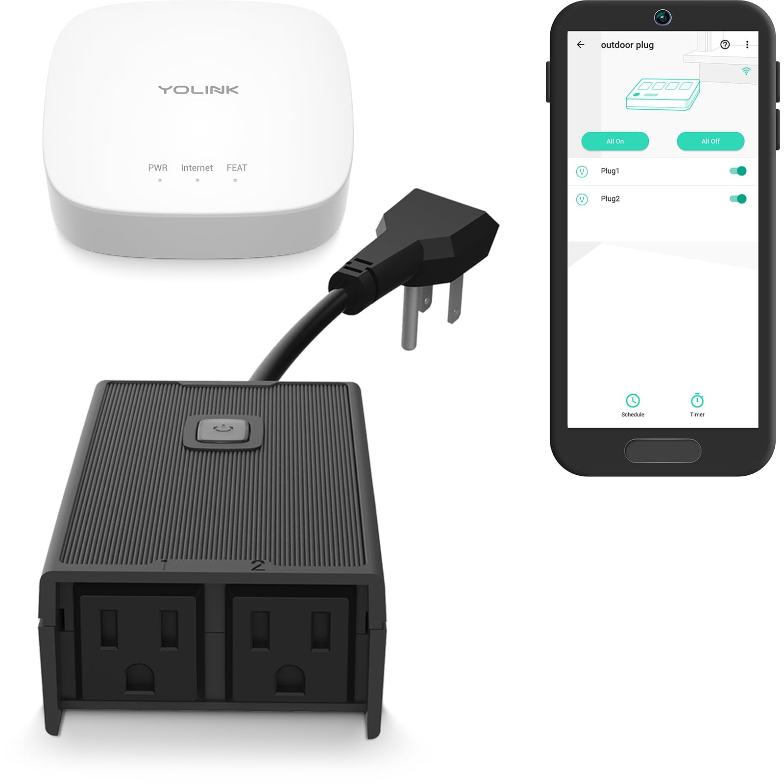 Smart Outdoor Plug YoLink 1/4 Mile World's Longest Range Smart Plug ...