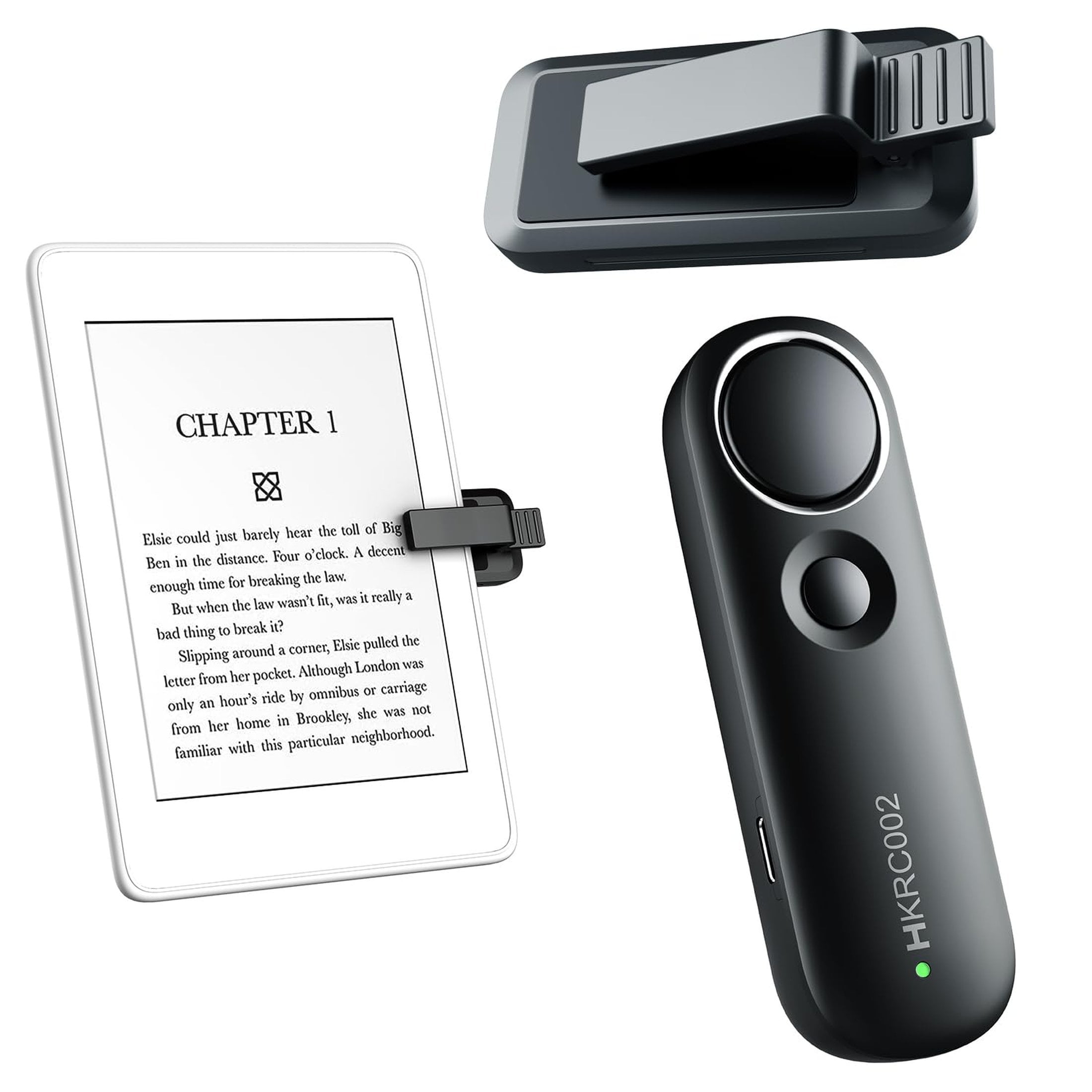 Smart Page Turner Remote with Reading Light for Tablets and E-Readers ...