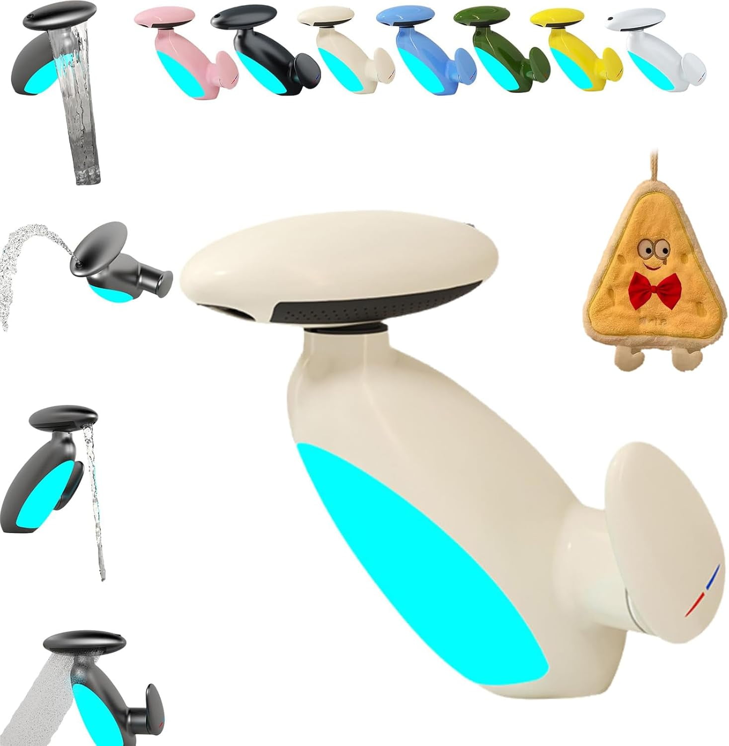 Smart Penguin Faucet, Penguin Led Smart Faucet, 360 Rotating Pull Out ...