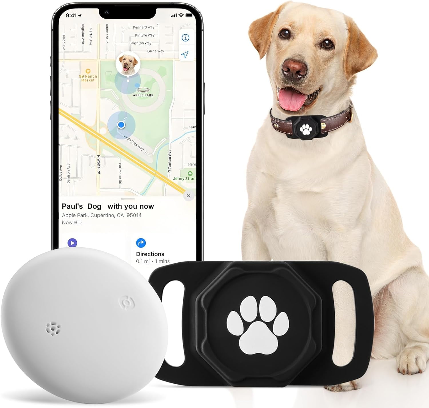 Smart Pet Tracker for Collar - Dog Trackers Pet Location Tracker with ...