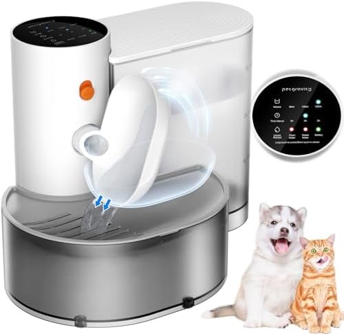 Smart Pet Water Fountain, Automatic Pet Water Fountain No Filter Needed ...