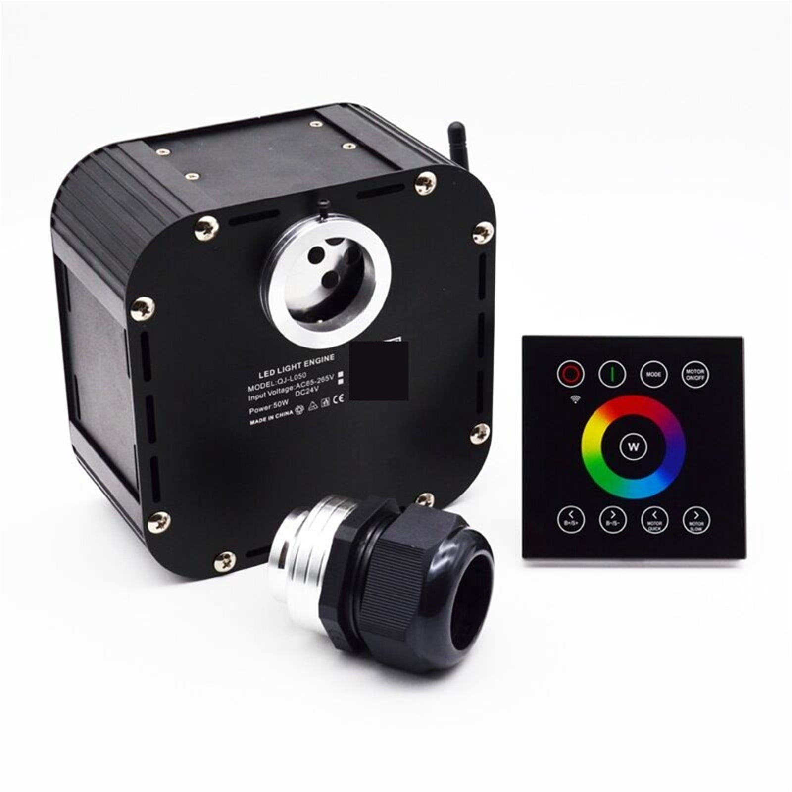 Smart Phone APP Control 50W RGBW 4-Speed Twinkle LED Fiber Optic Star ...