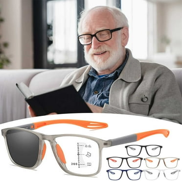 Symtmetry Ultra-Light Multi-Focal Photochromic Reading Glasses, Sports ...