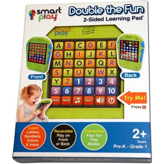 Smart Play Double the Fun 2-Sided Learning Pad - Walmart.com