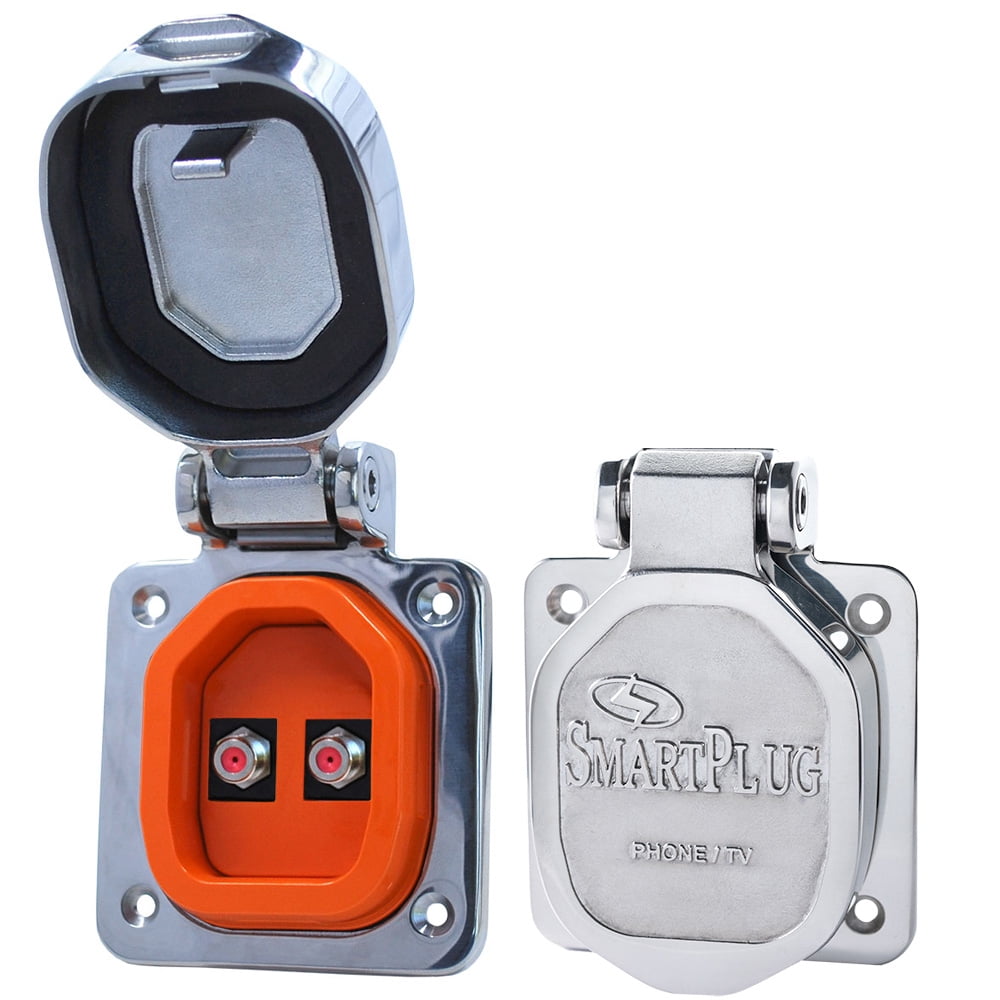 Smart Plug BDCOAXCC TV & Internet Connector - Double Stainless Steel ...