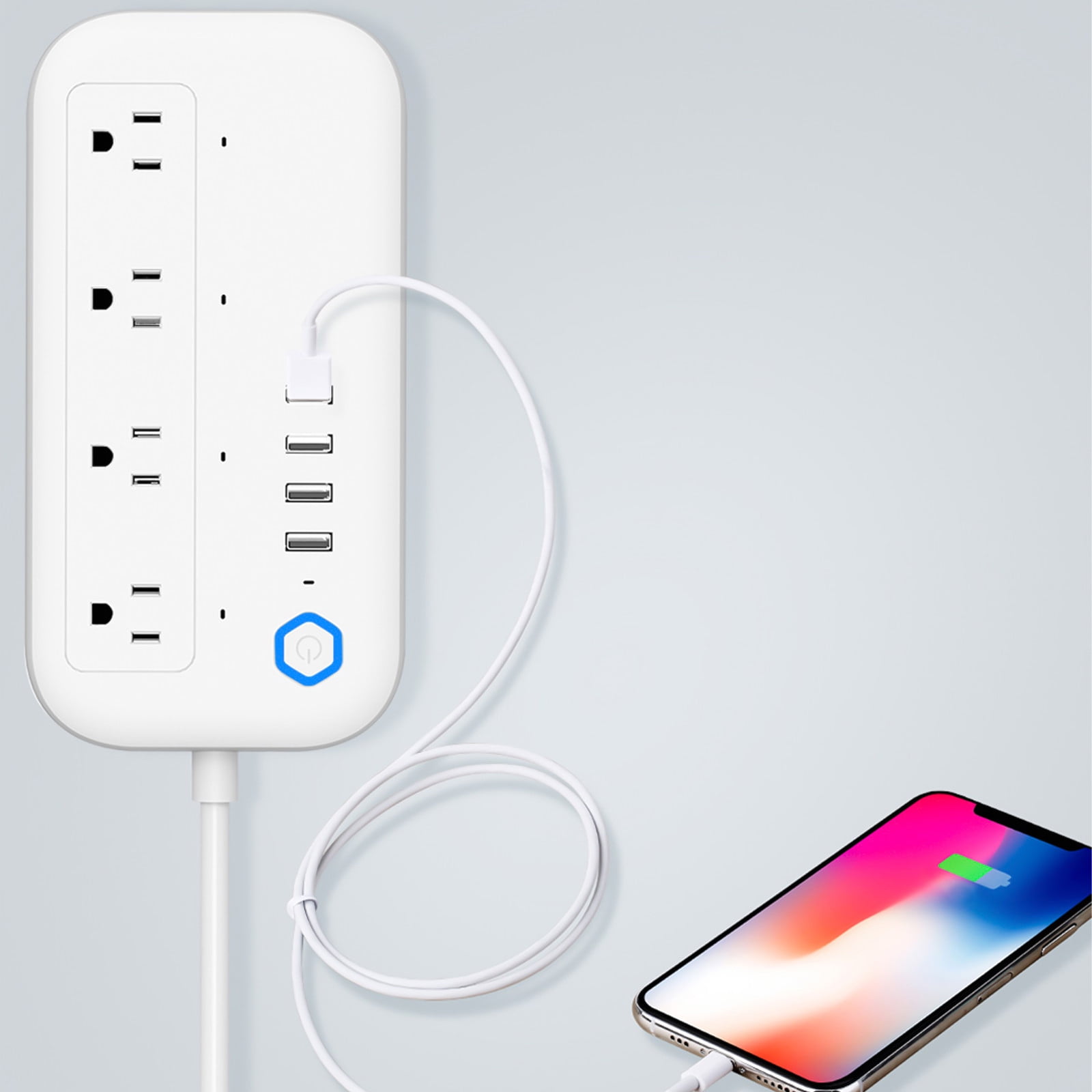 Smart Plug Power Strip Works With & Home APP Remote Control Timer ...