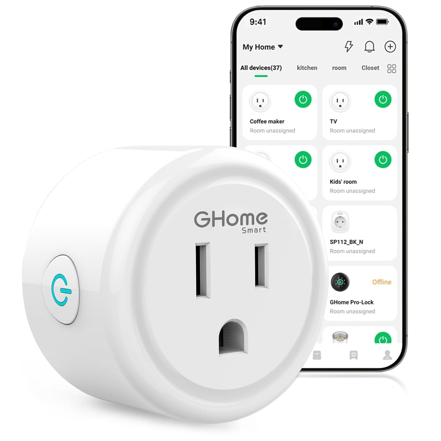 Smart Plug, WiFi Plugs Work with Alexa and Google Home, Smart WiFi ...