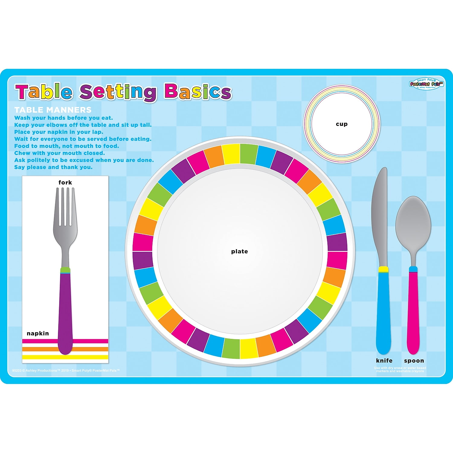 Basic Table Setting Diagram For Kids