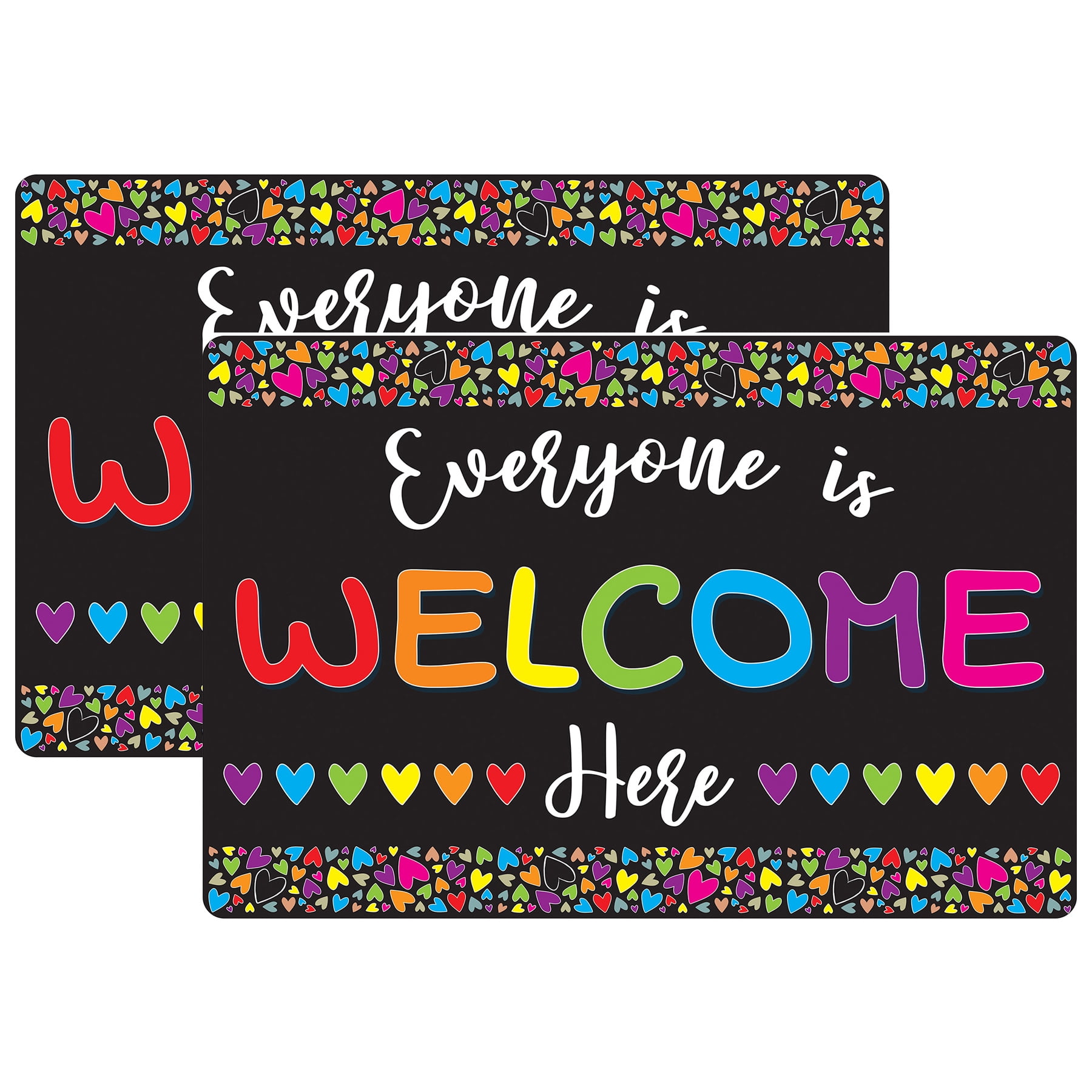 Smart Poly Welcome Mat with Slip Resistant Backing, 15.5" x 23.5 ...