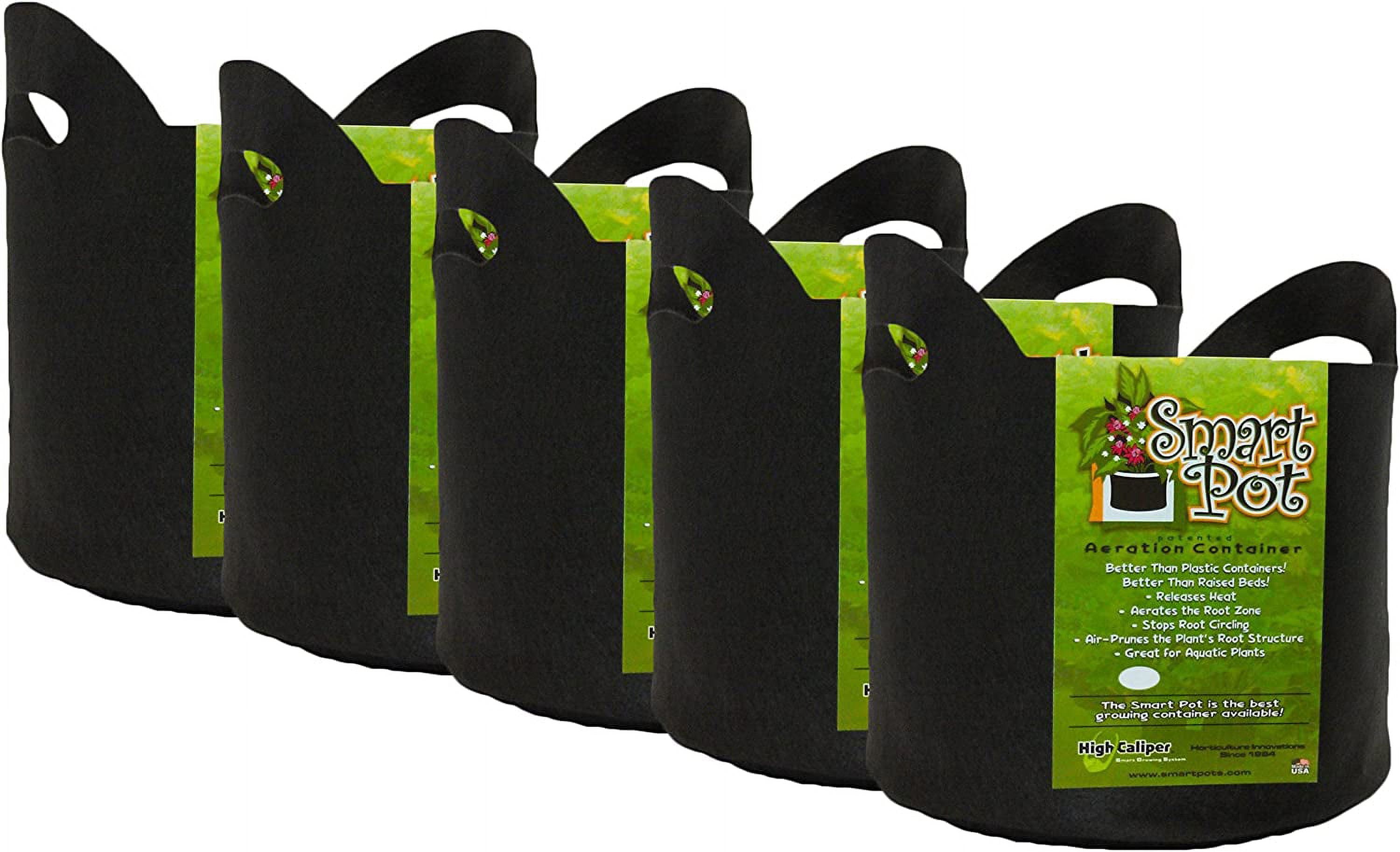 Smart Pot Soft-Sided Fabric Garden Container Aeration Planter Pots with ...