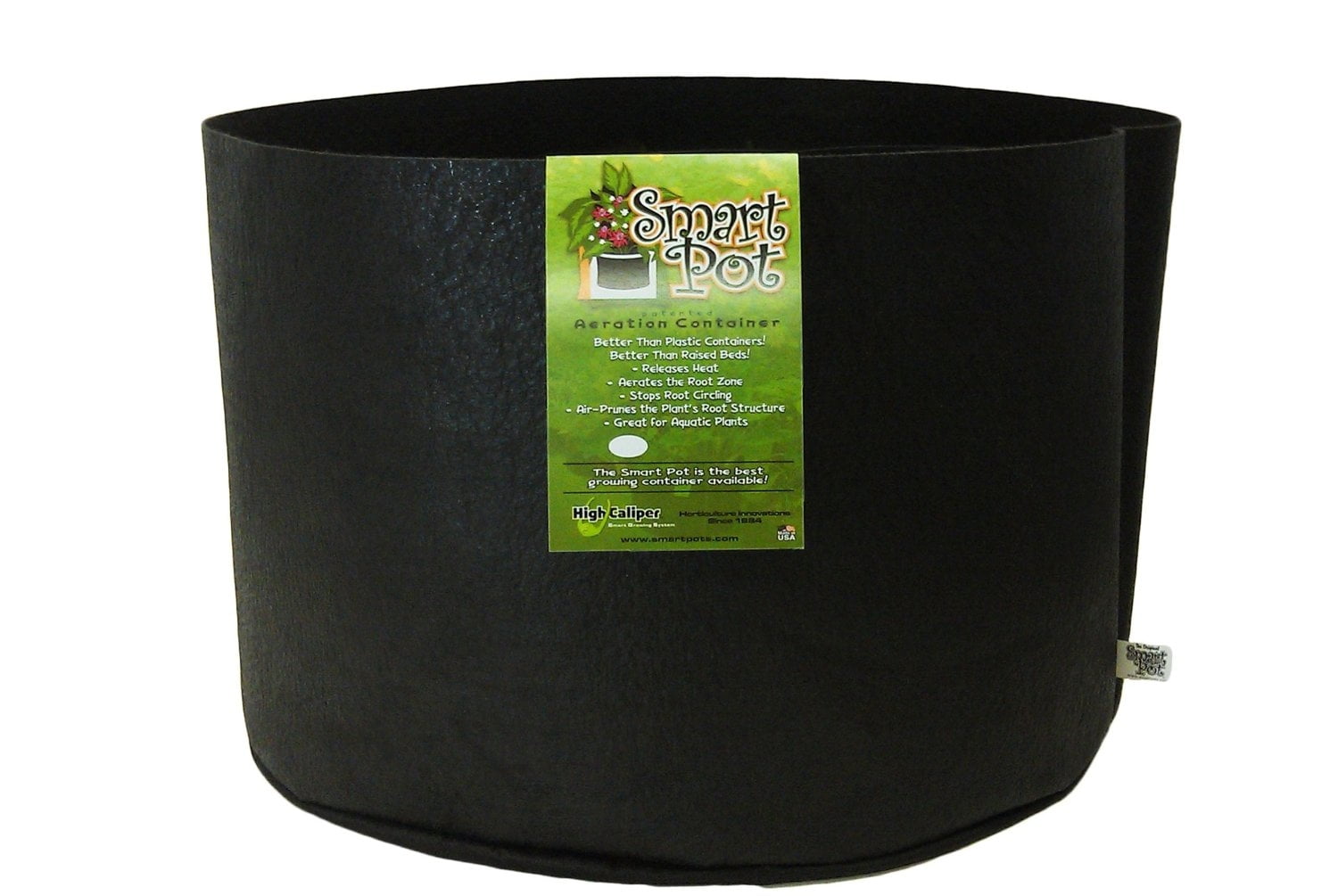 Smart Pots 15-Gallon Smart Pot Soft-Sided Container, Black - Walmart.com