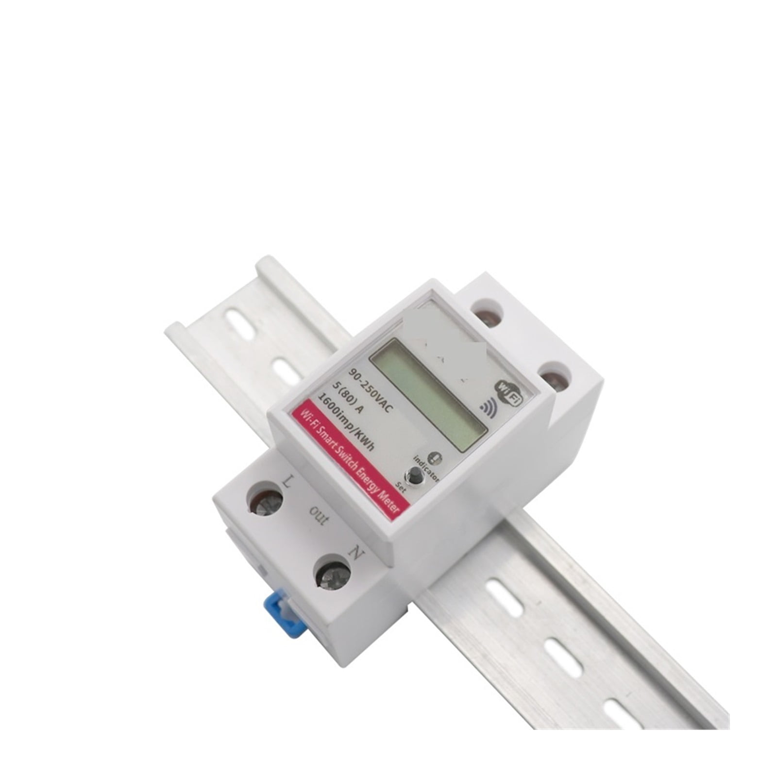 Smart Power Energy Meter Consumption KWh Voltmeter 90-250V Din Rail ...