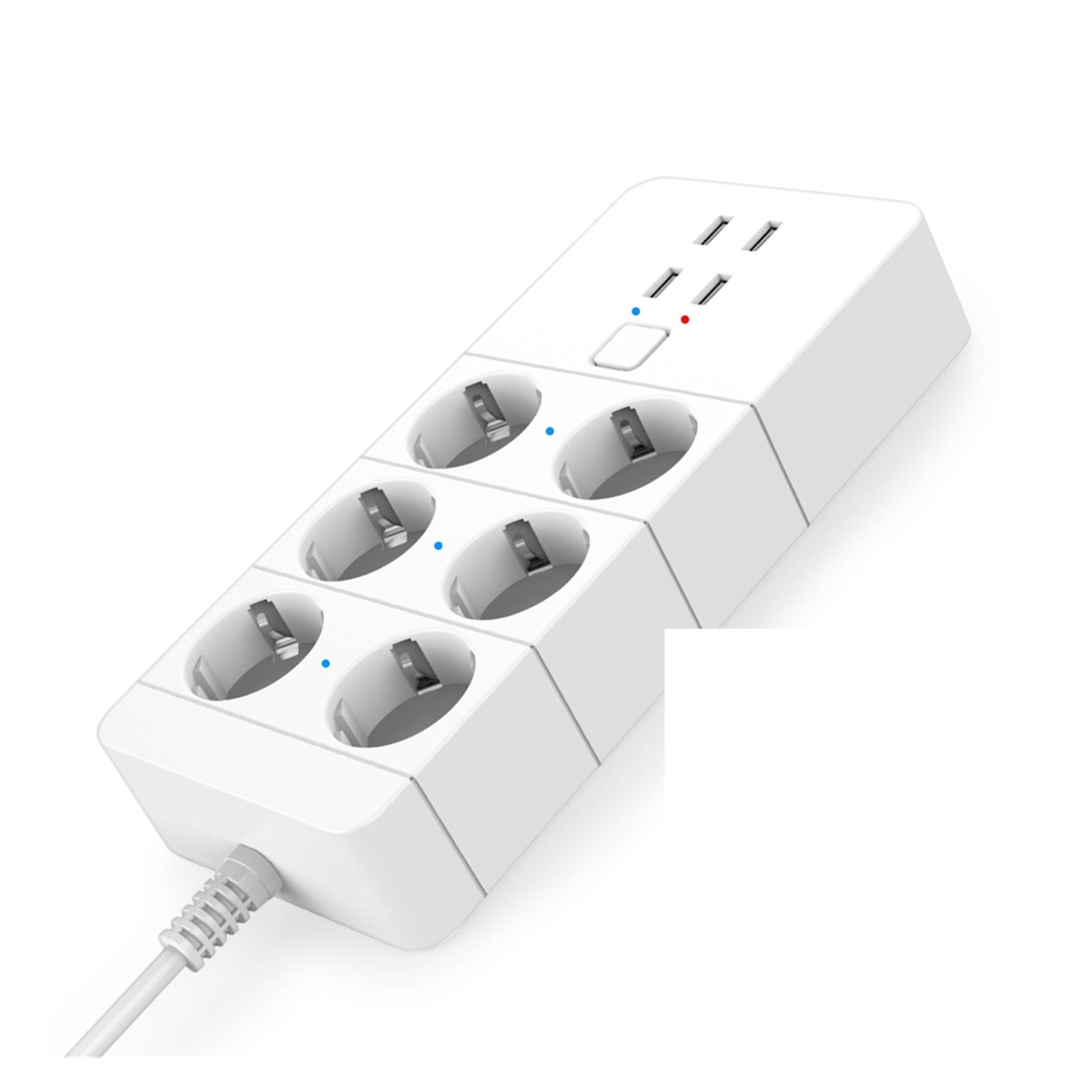 Smart Power Strip 3/4/6 4USB Charging Port Timing With5V3.1A. Control ...
