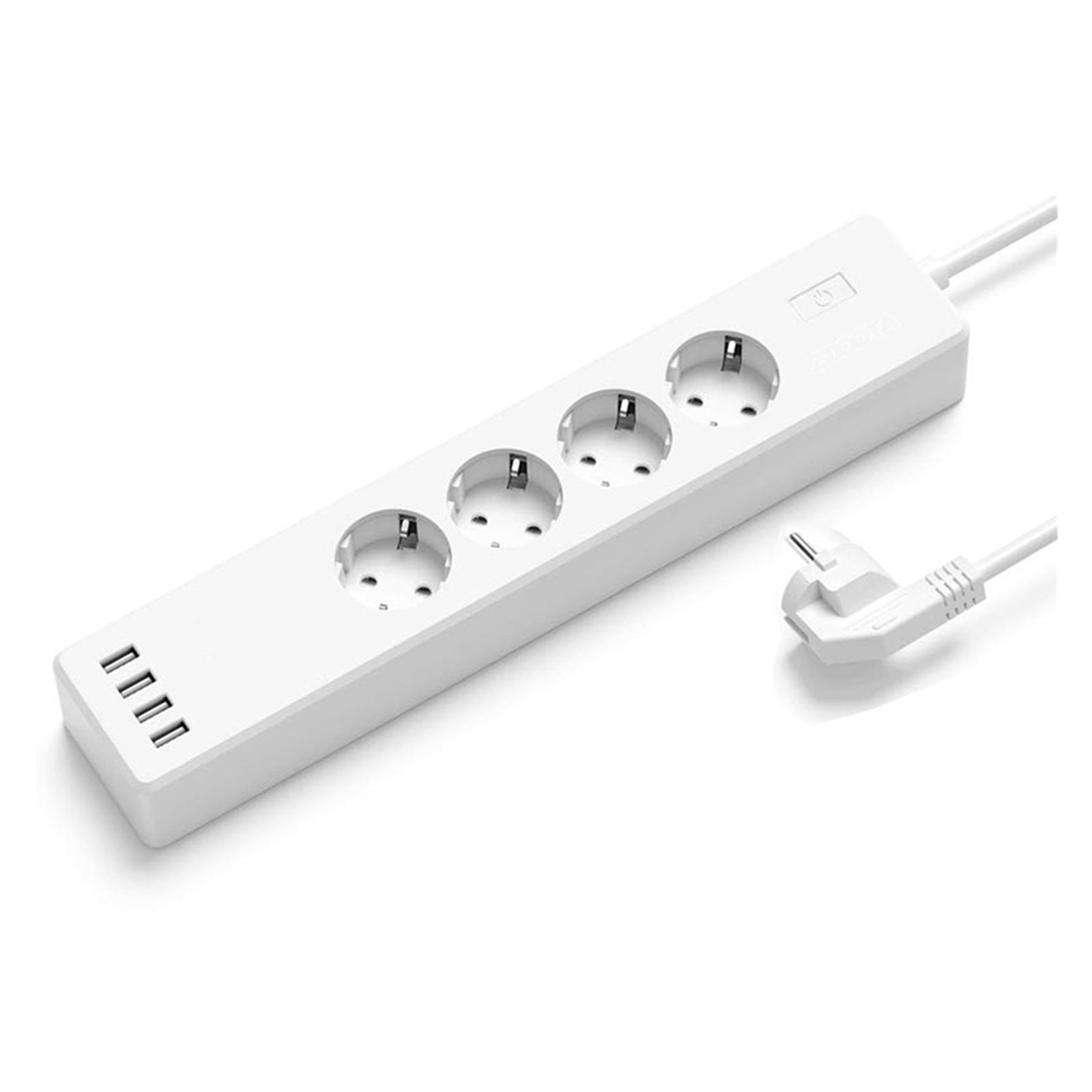 Smart Power Strip Surge Protector 4 Electric Socket With USB App Voice ...