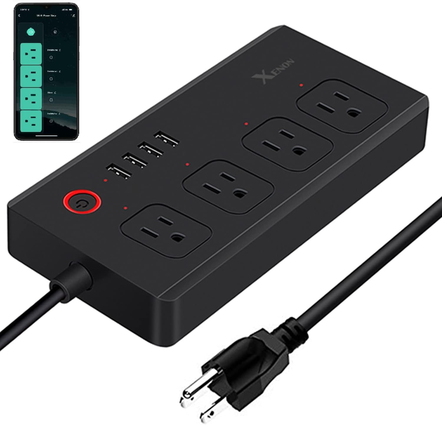 Smart Power Strip, WiFi Surge Protector Compatible with Alexa & Google ...