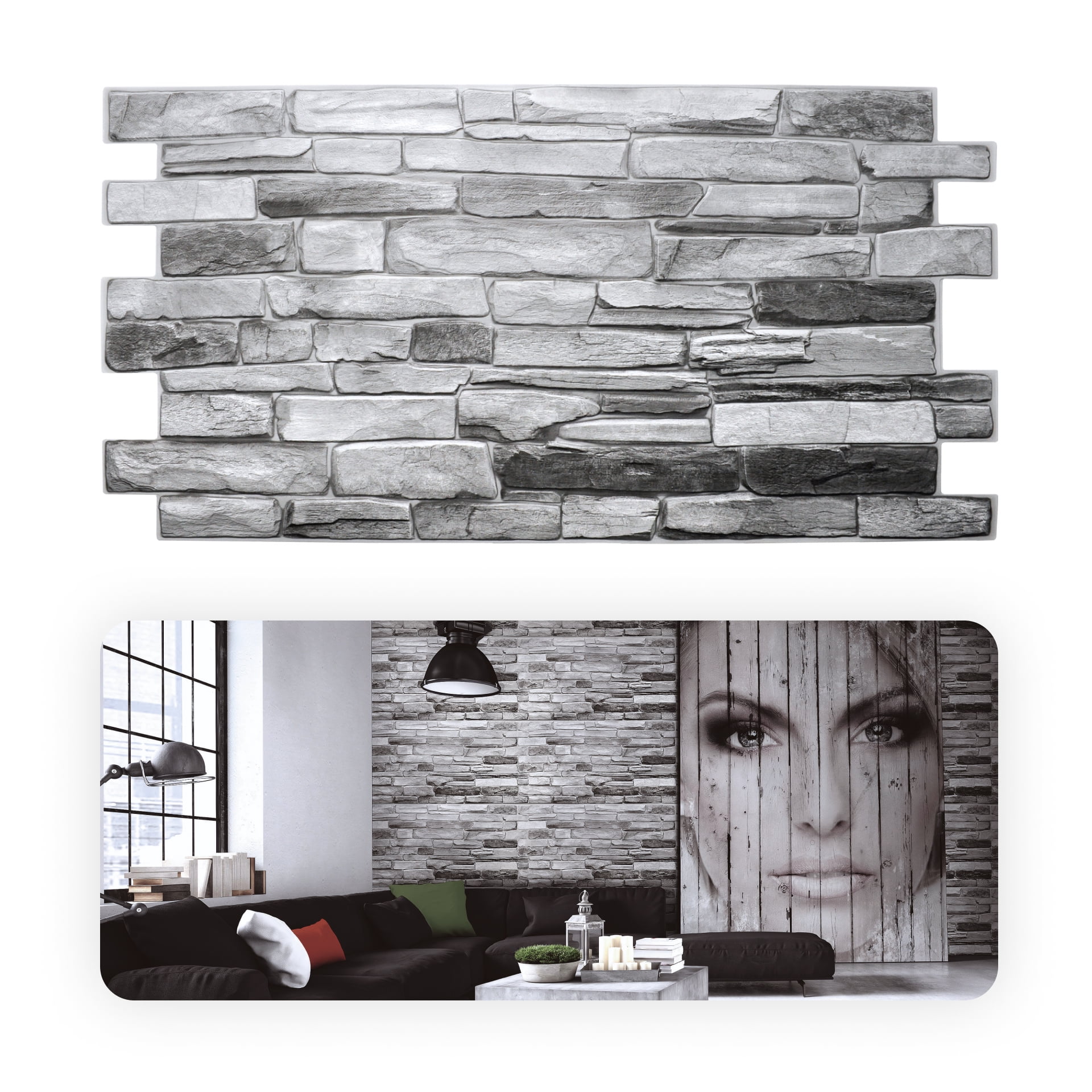 Smart Profile – 3D Wall Panels for Interior Decor Non-adhesive PVC ...