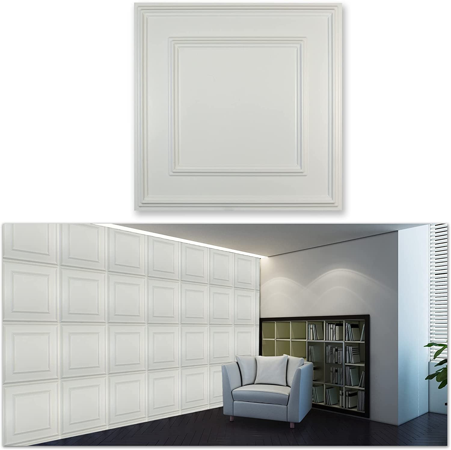Smart Profile - 3D Wall Panels for Interior Wall Decor Non-Adhesive ...