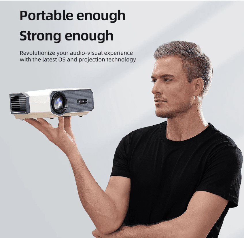 Smart Projector, Native 1080P Supports 4K, HiSilicon 352 Chip, 1+8GB ...