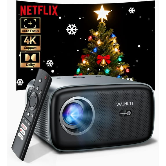 Smart Projector with WiFi and Bluetooth Built-in Streaming Apps ...