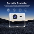 Smart Projector with WiFi and Bluetooth, 1080P Portable Mini Projector ...