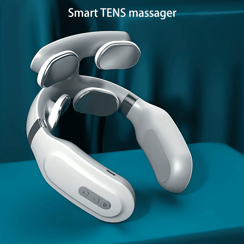 Smart Pulse Heating Neck & Shoulder Massager: Wireless, Rechargeable ...