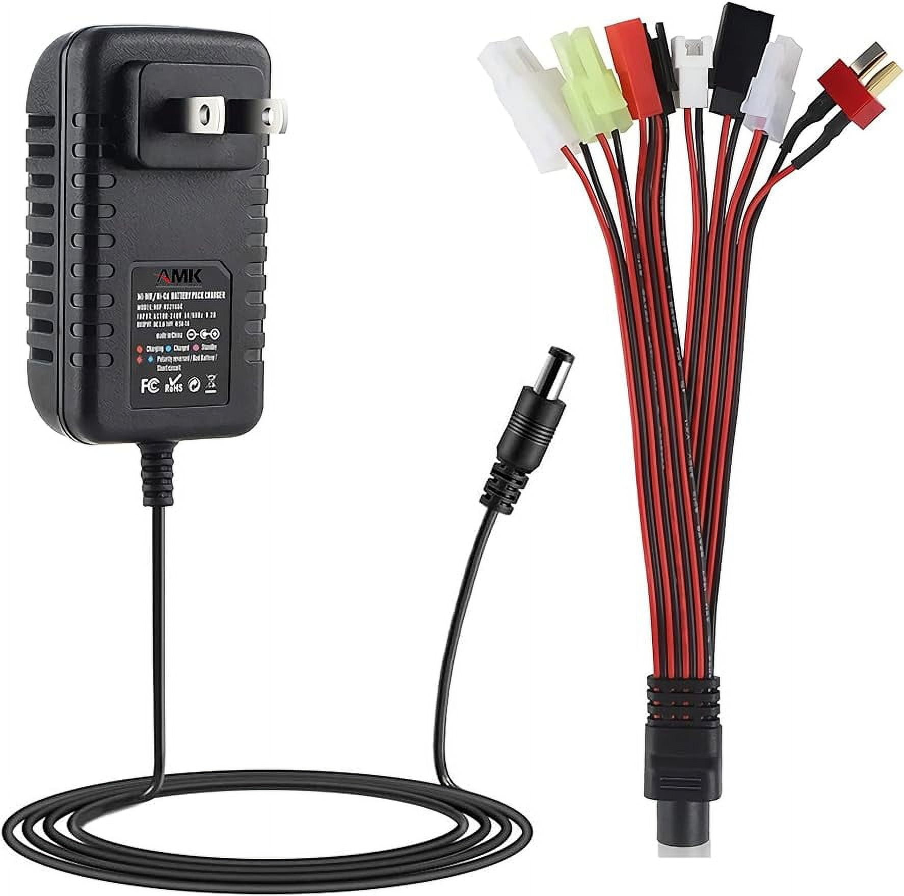 Smart RC Battery Charger for 4.8V 7.2V 8.4V 9.6V Battery Pack, RC Car ...