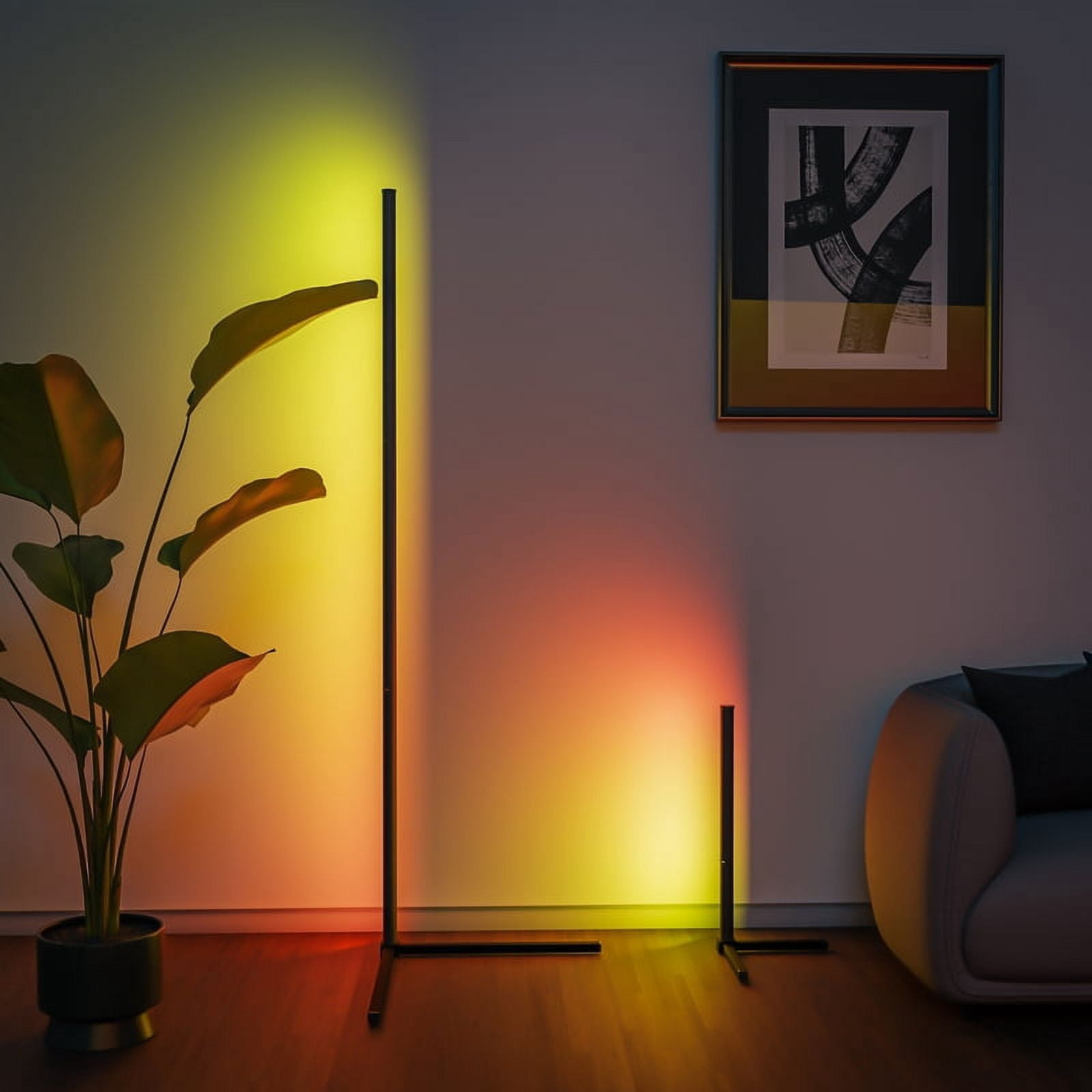Smart RGB Dream Color Floor Lamp LED Soft eye Protection Dimmable APP ...