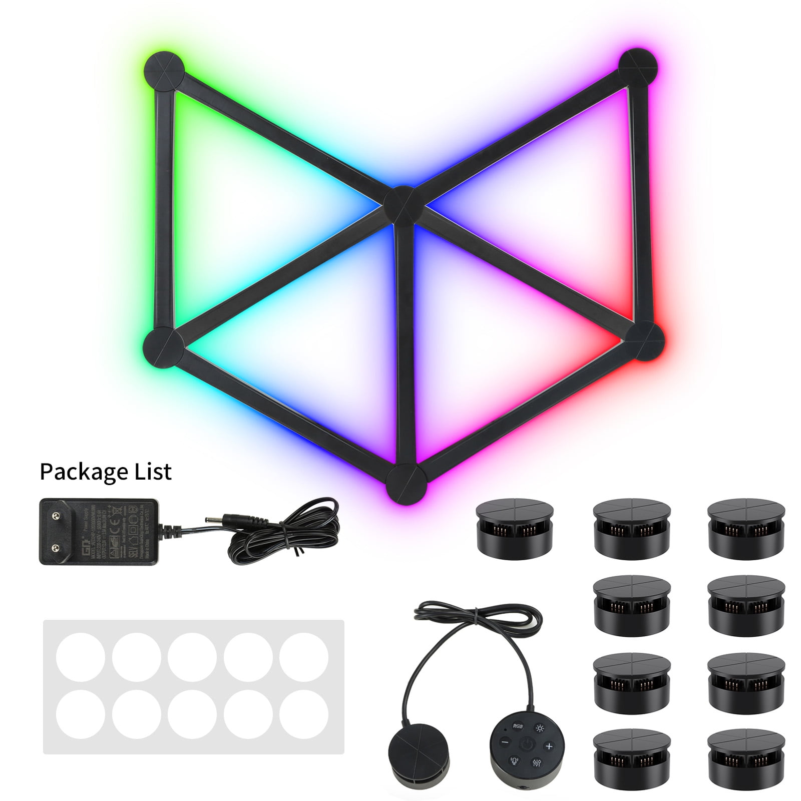 Free Shipping! Smart RGB LED Wall Light Lines, 9 Bars Wall Light DIY ...