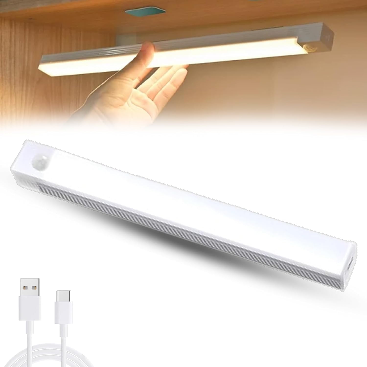 Smart Radar Motion Sensor Light, 0s Delay Magnetic LED Closet Light ...