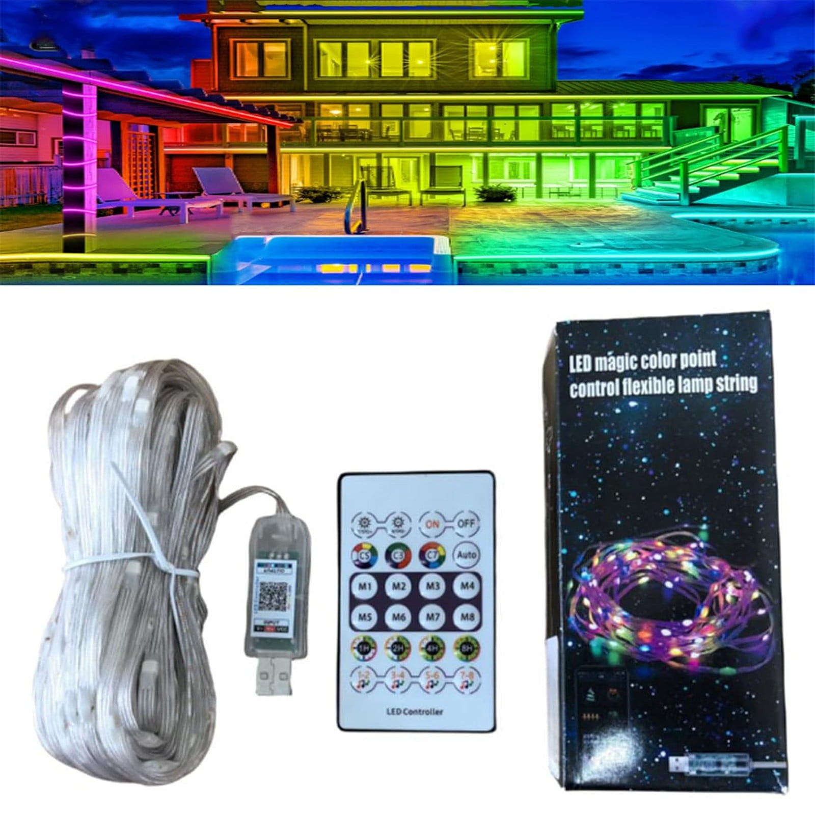 Smart Rainbow LED Permanent Outdoor Light - Smartlight, Smart LED ...