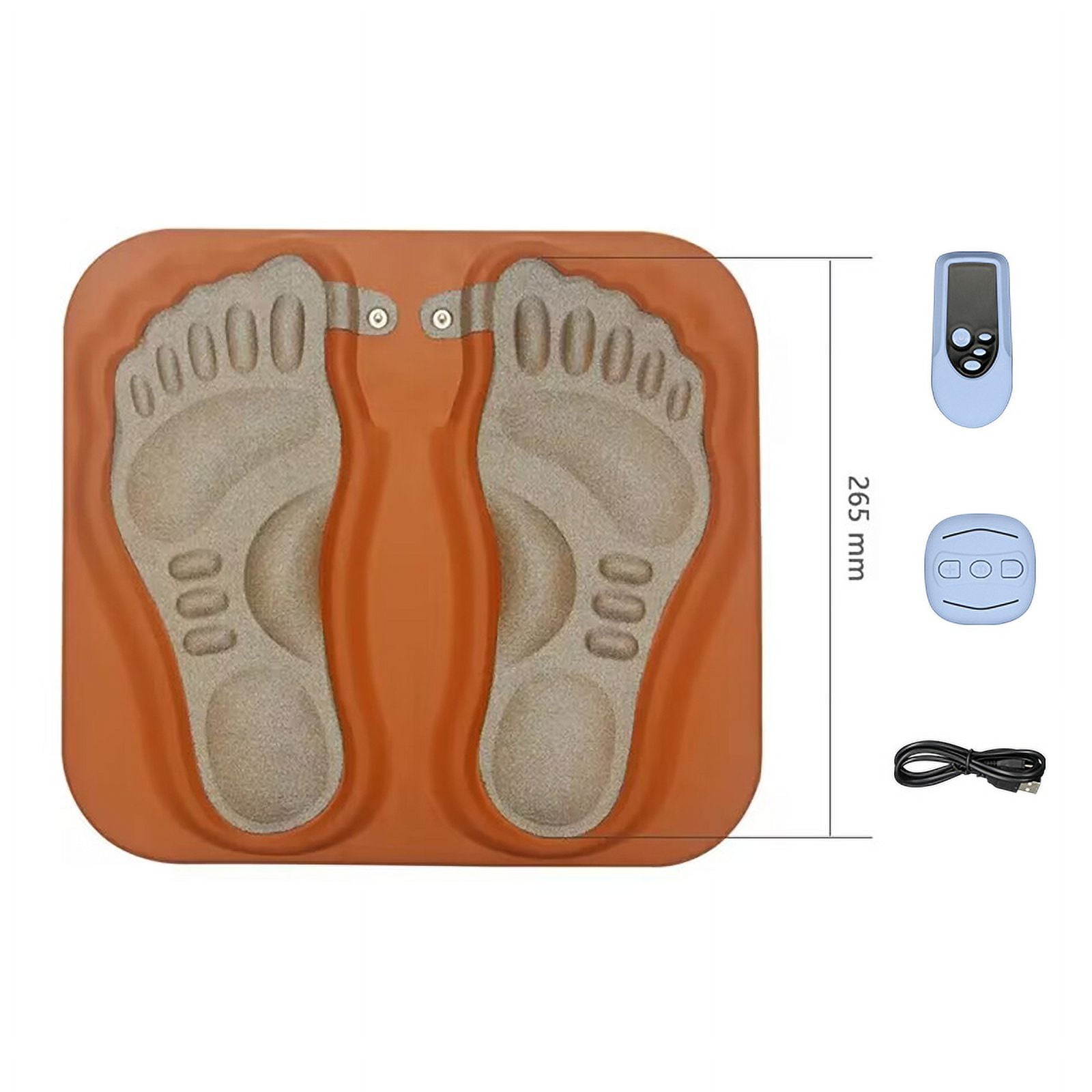 Smart Rechargeable 3D EMS Foot Massage Pad Pulse Relieve Pain Relax ...