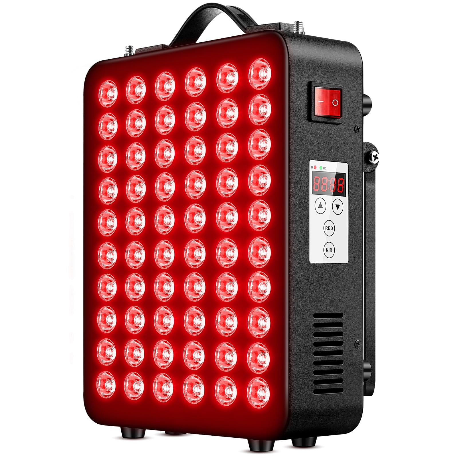 Smart Red Light Therapy Panel for Home Use, 60 LED Dual Wavelength ...