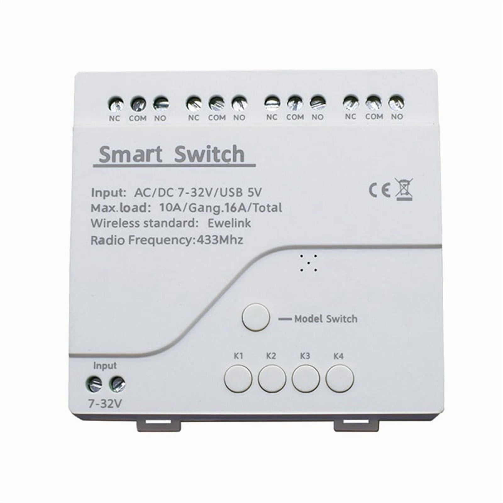 Smart Remote Control Wifi Switch Module 4CH 7-32V USB 5V Inching Self ...