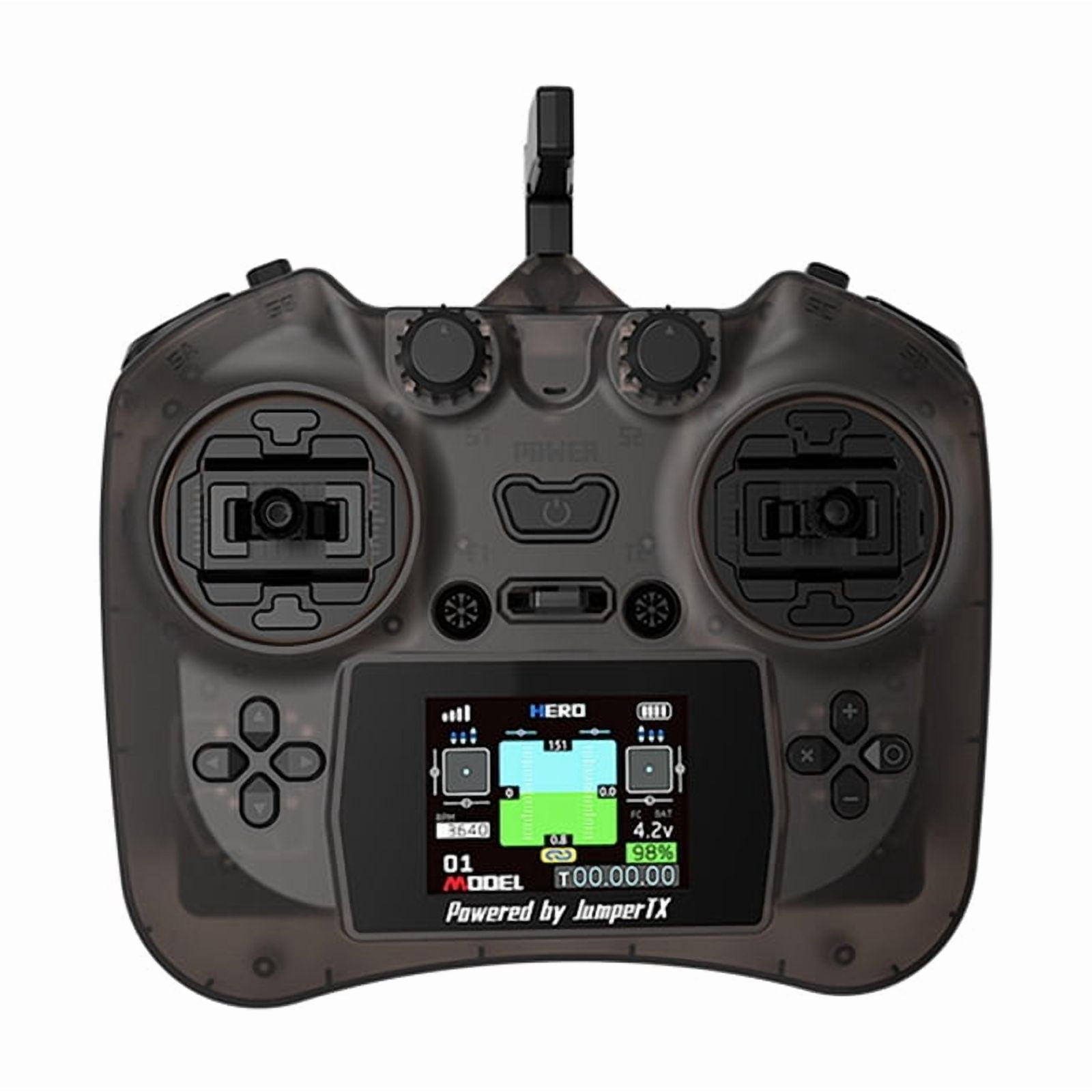 Smart Remote Controller TX Color Screen Transmitter Hall Sensor Gimbals ELRS 2.4G 100mW 12CH for ...