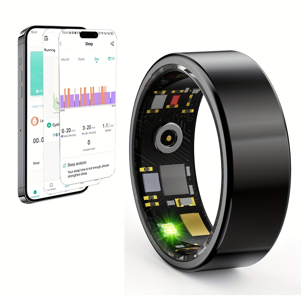 Smart Ring Fitness Tracker - Pedometer, Distance, Calories, Sleep ...