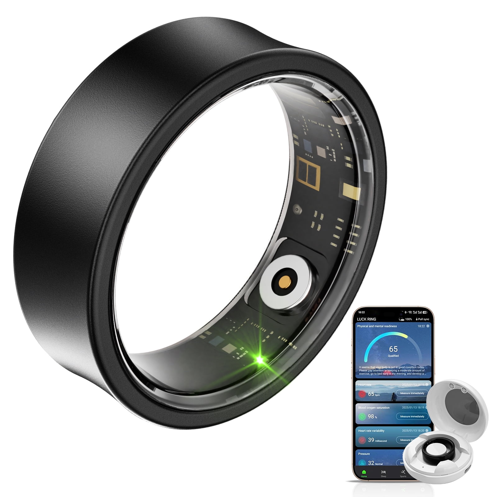 Smart Ring Health Tracker, AI Health Ring - Sleep Tracking Wearable ...