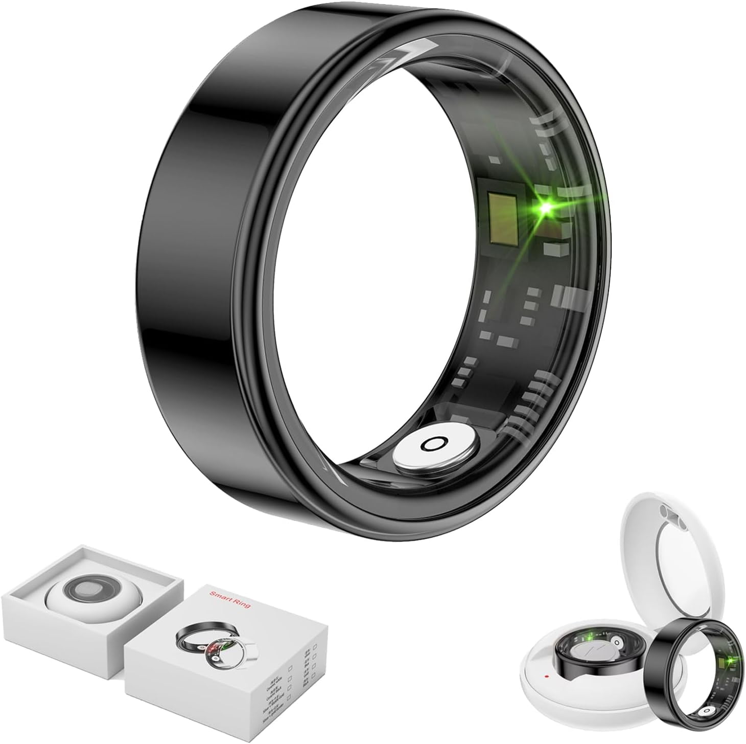 Smart Ring Health Tracker,Anillo Inteligente para Hombre,Health Rings ...