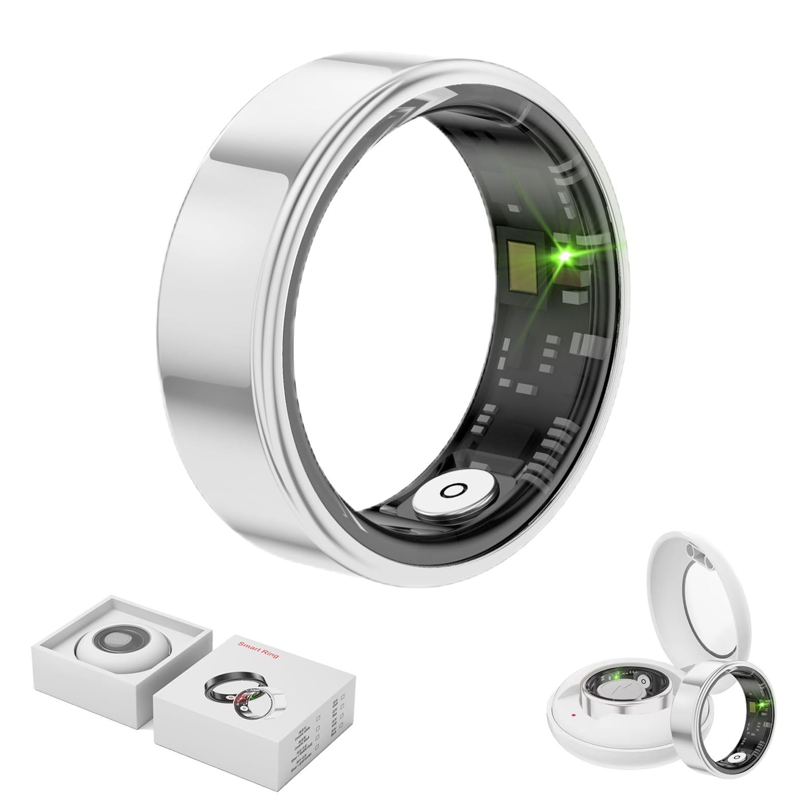 Smart Ring Health Tracker,Anillo Inteligente para Hombre,Health Rings ...