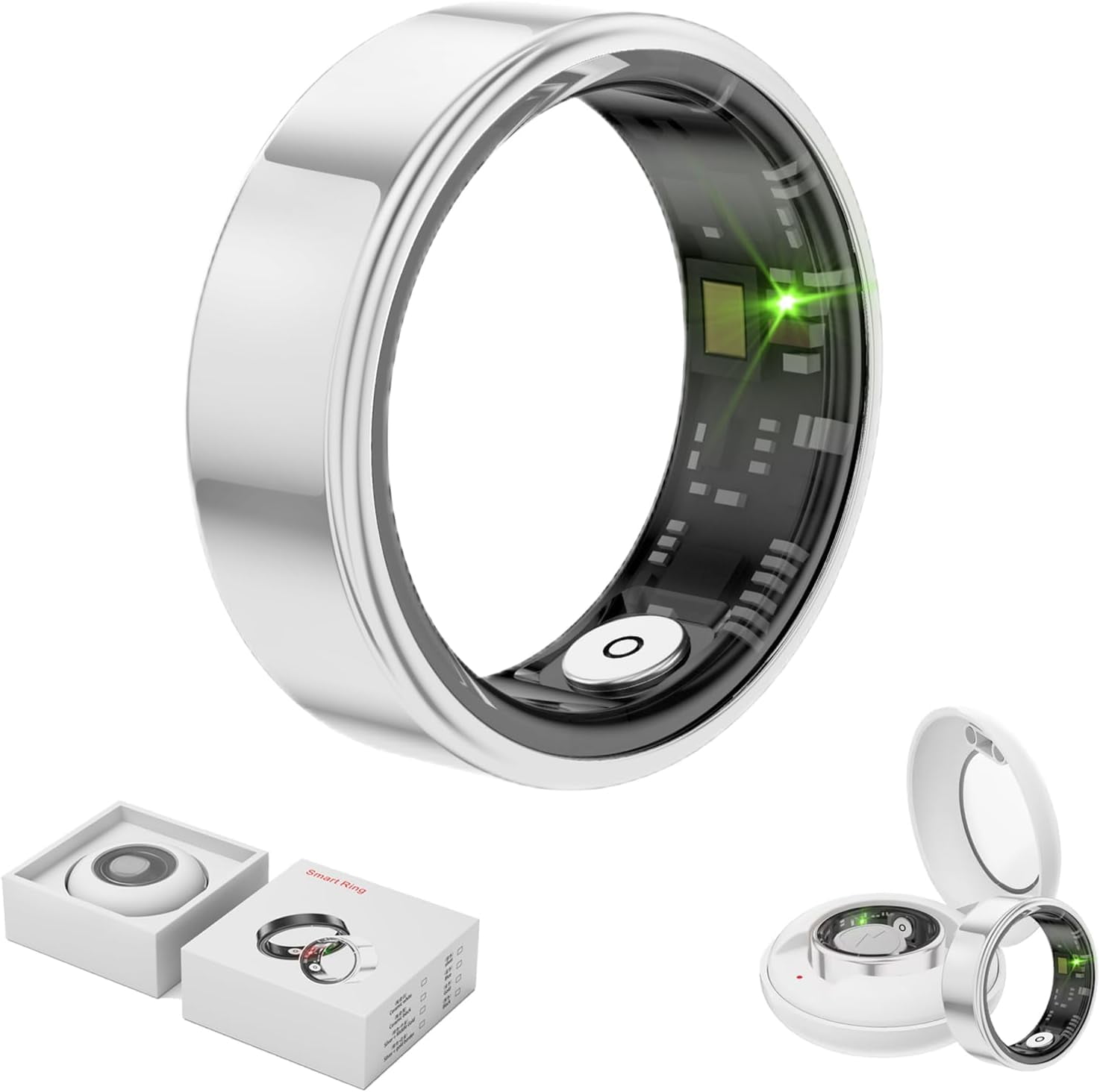 Smart Ring Health Tracker,Anillo Inteligente para Hombre,Health Rings ...