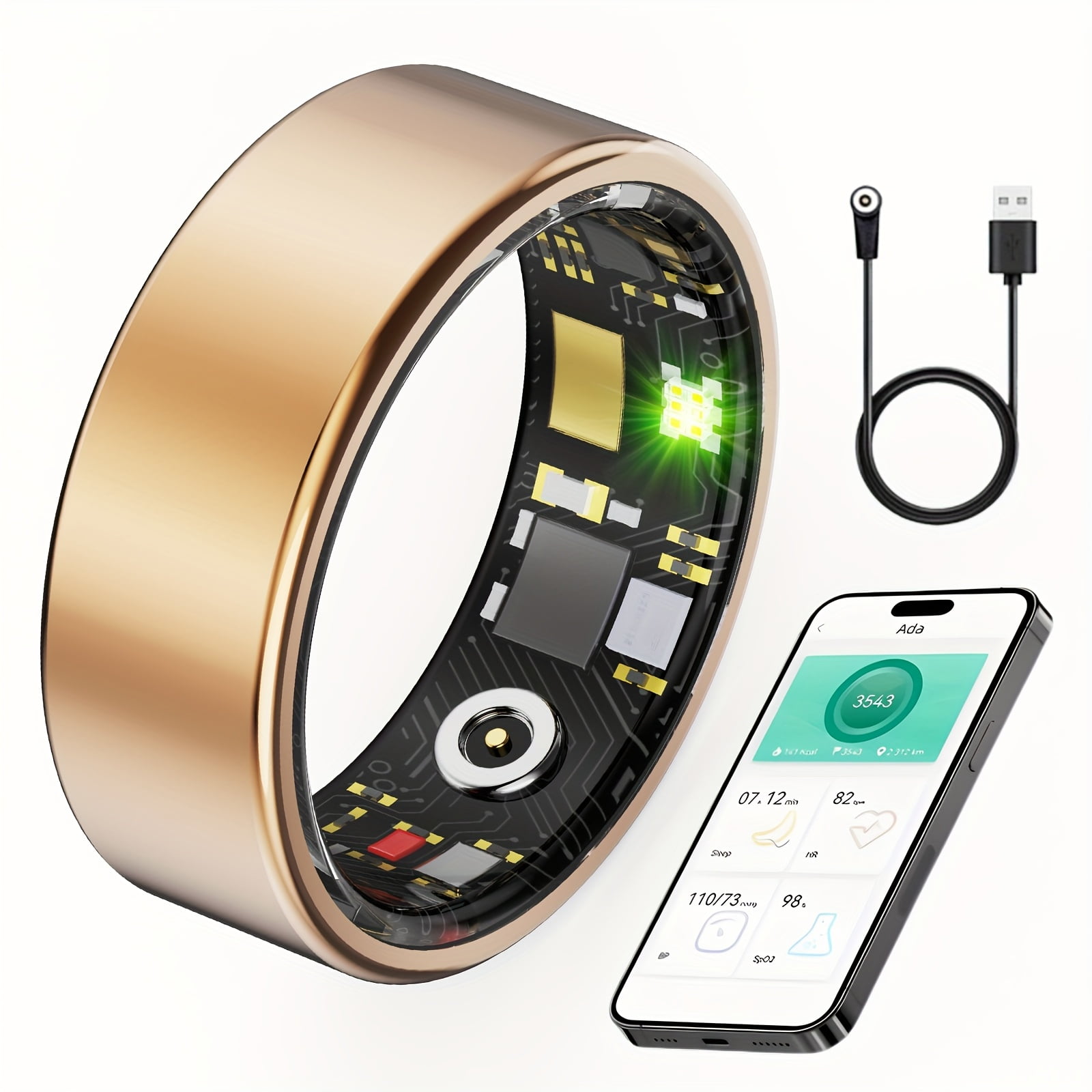 Smart Ring for Women Men, Activity & Fitness Trackers with Camera ...