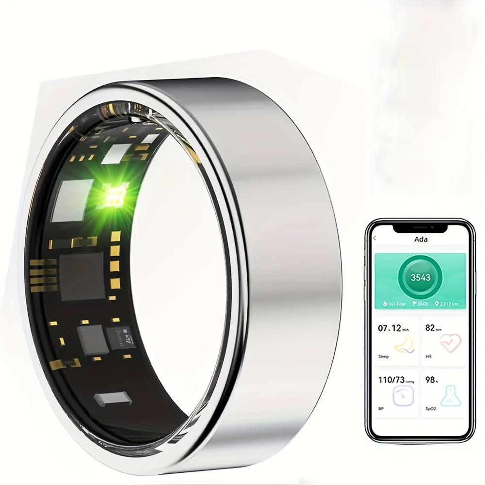Smart Ring for Women Men, Fitness Tracker with Pedometer, Calories ...
