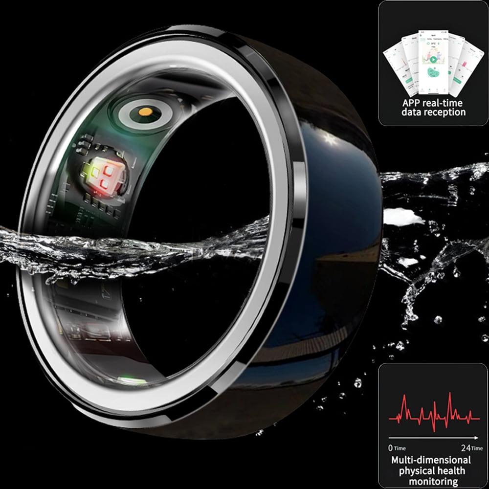 Smart Ring for Man Women Fitness Ring Sport Tracker，Sleep Tracking，IP68 ...