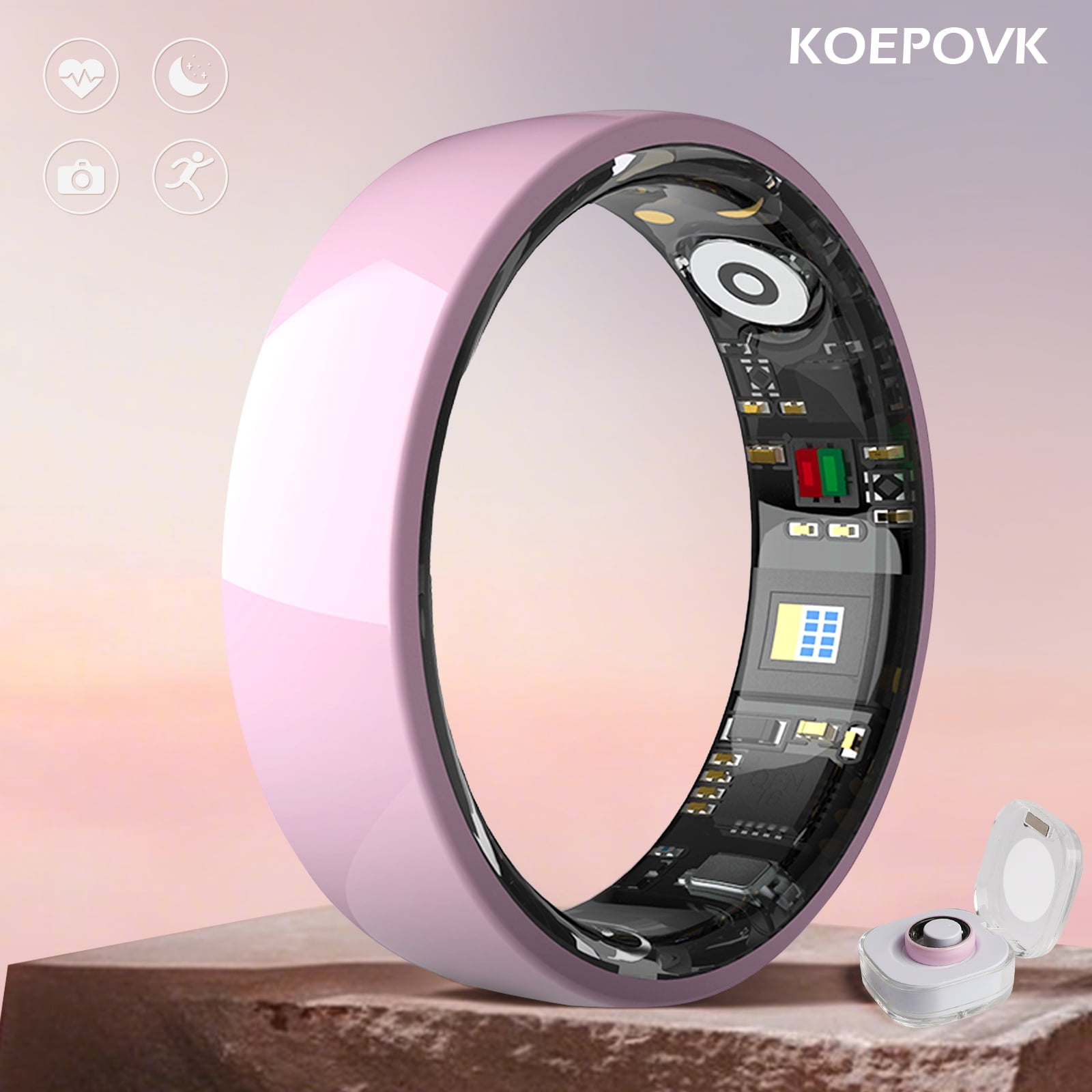 Smart Rings Fitness Rings for Women Men - Activity Tracker Ring for ...