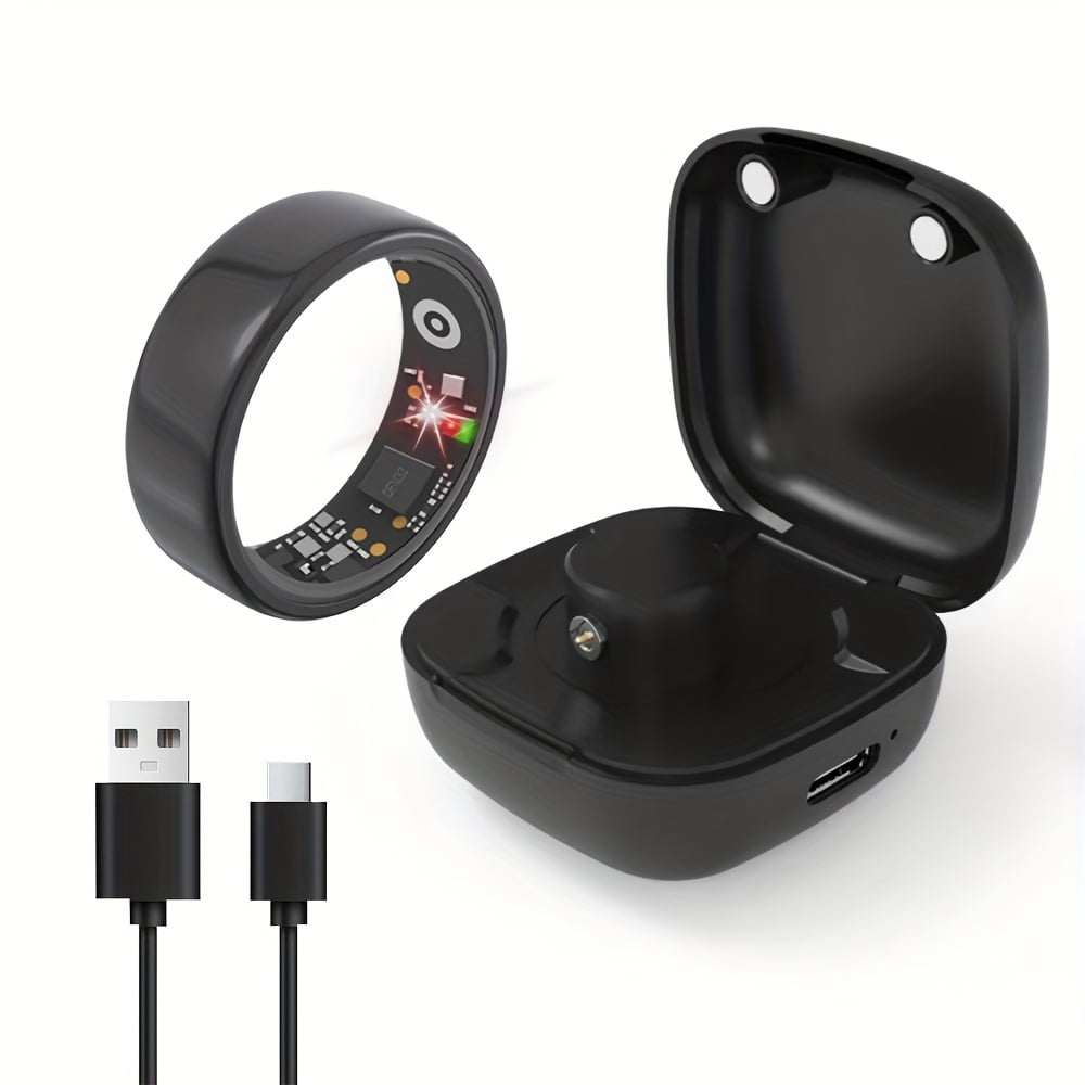 Smart Rings for Men And Women with Charging Case, IP68 Fitness Smart ...