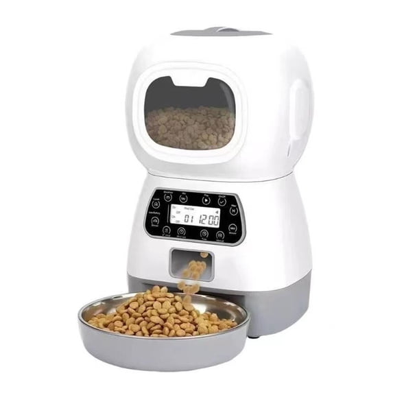 Smart Robot Automatic Pet Feeder for Cats & Dogs - 3.5L Dry Food ...