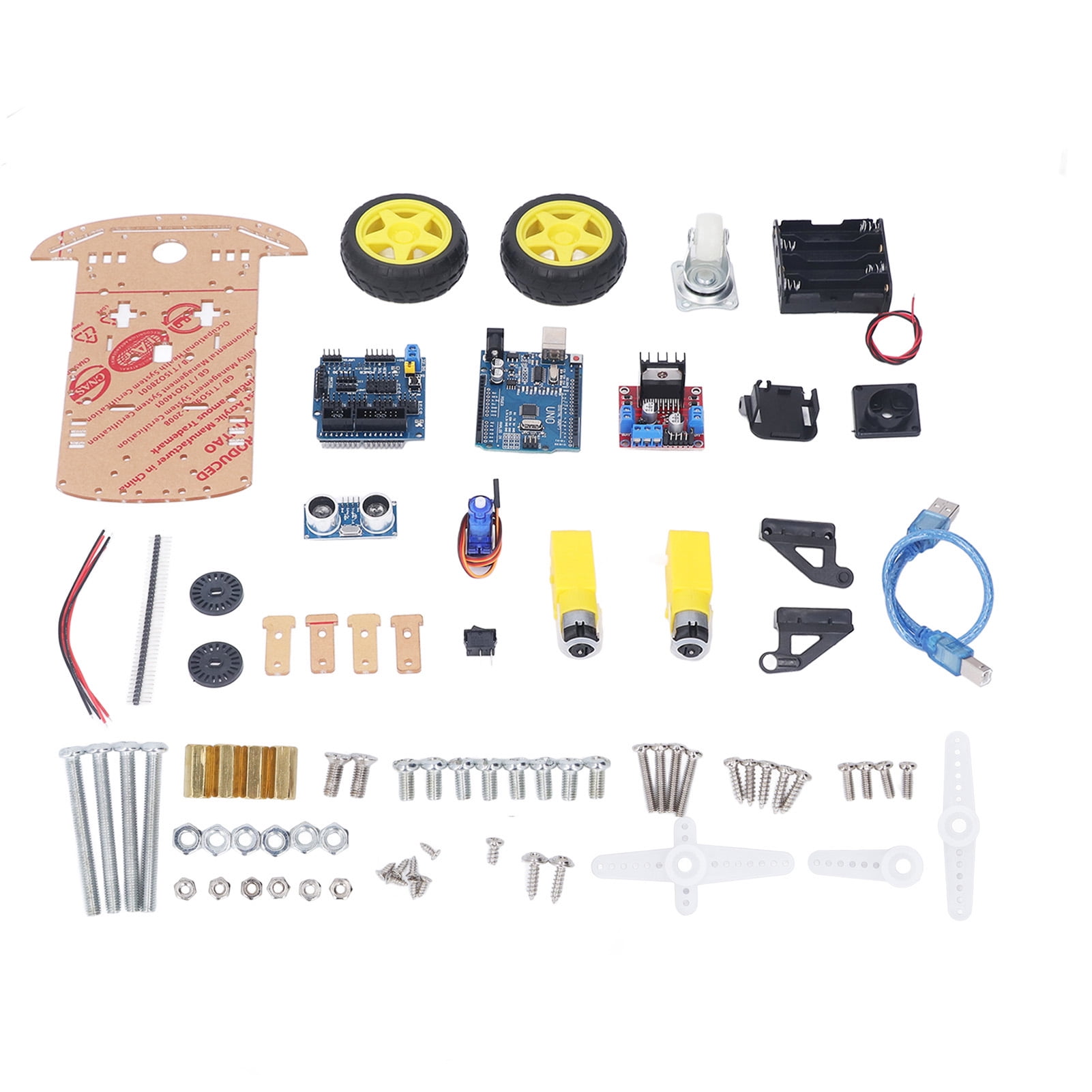 Smart Robot Car Chassis Kit Diy Programmable Development Board 2wd