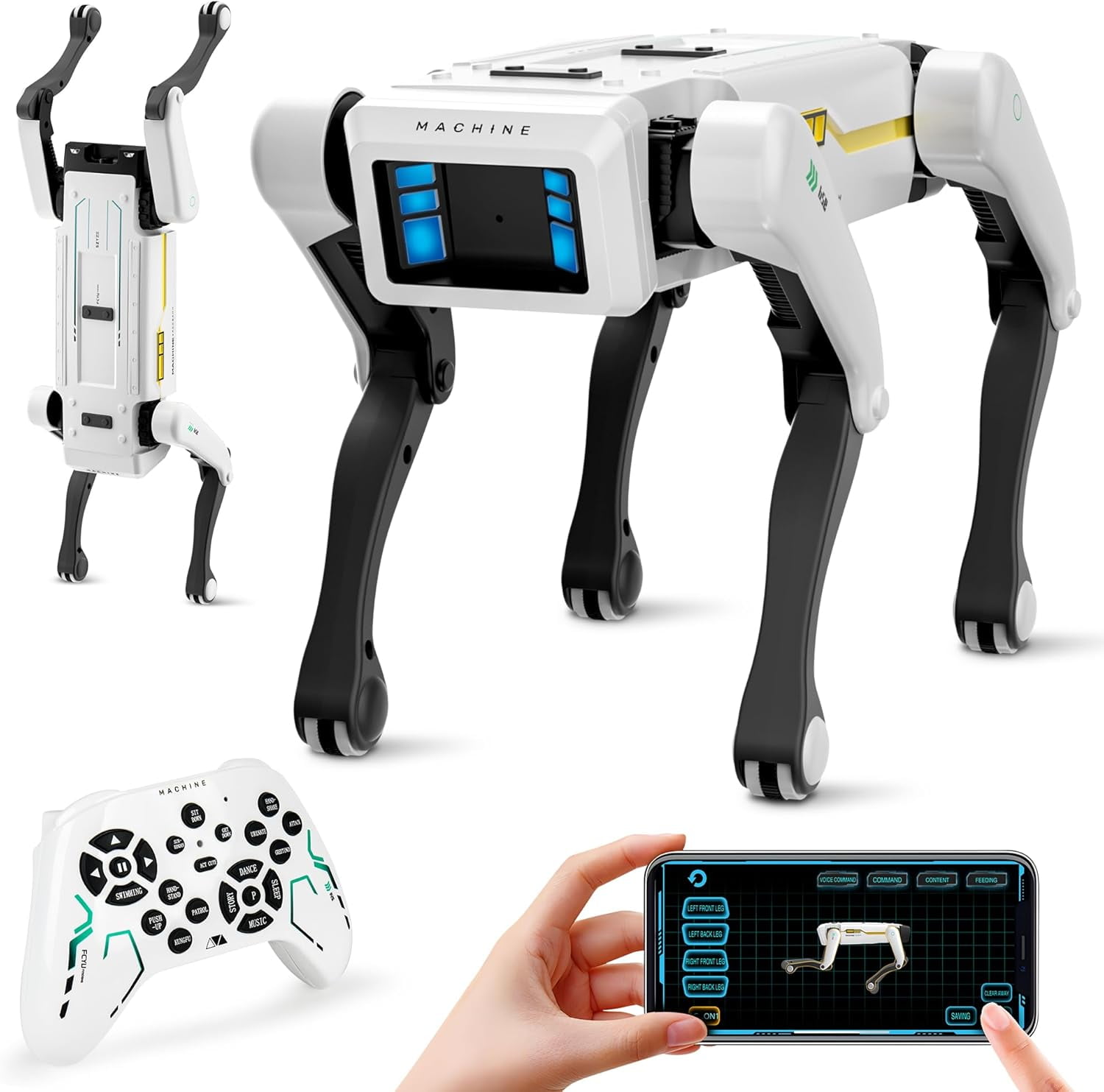 Smart Robot Dog - Interactive STEM Pet with Voice Control, 30+ Actions ...