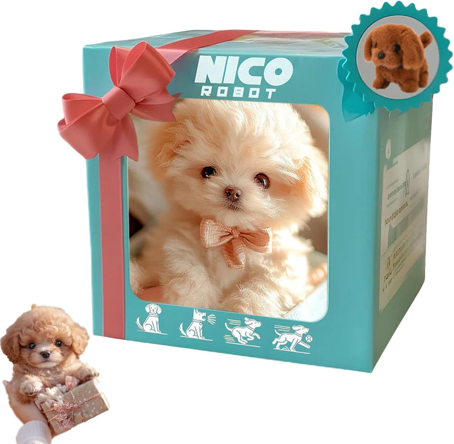 Smart Robot Dog - Realistic Robotic Puppy That Walks, Barks & Wags Tail ...