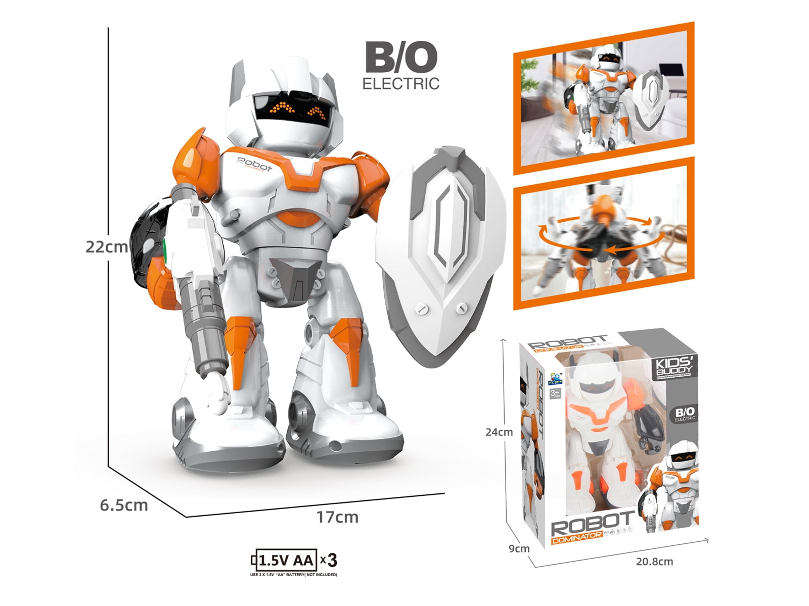 Smart Robot Dominator Toys for Kids, Interactive, Gifts for Kids +3 ...